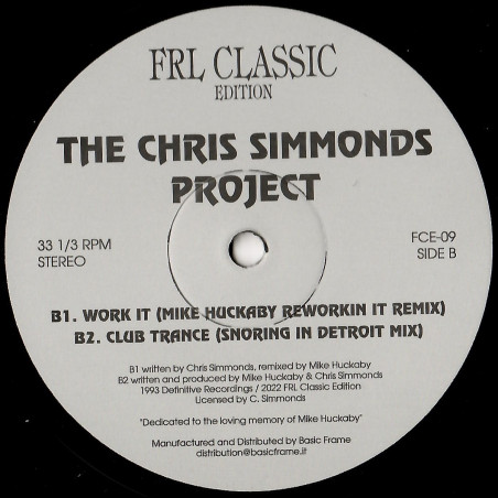 The Chris Simmonds Project - Work it